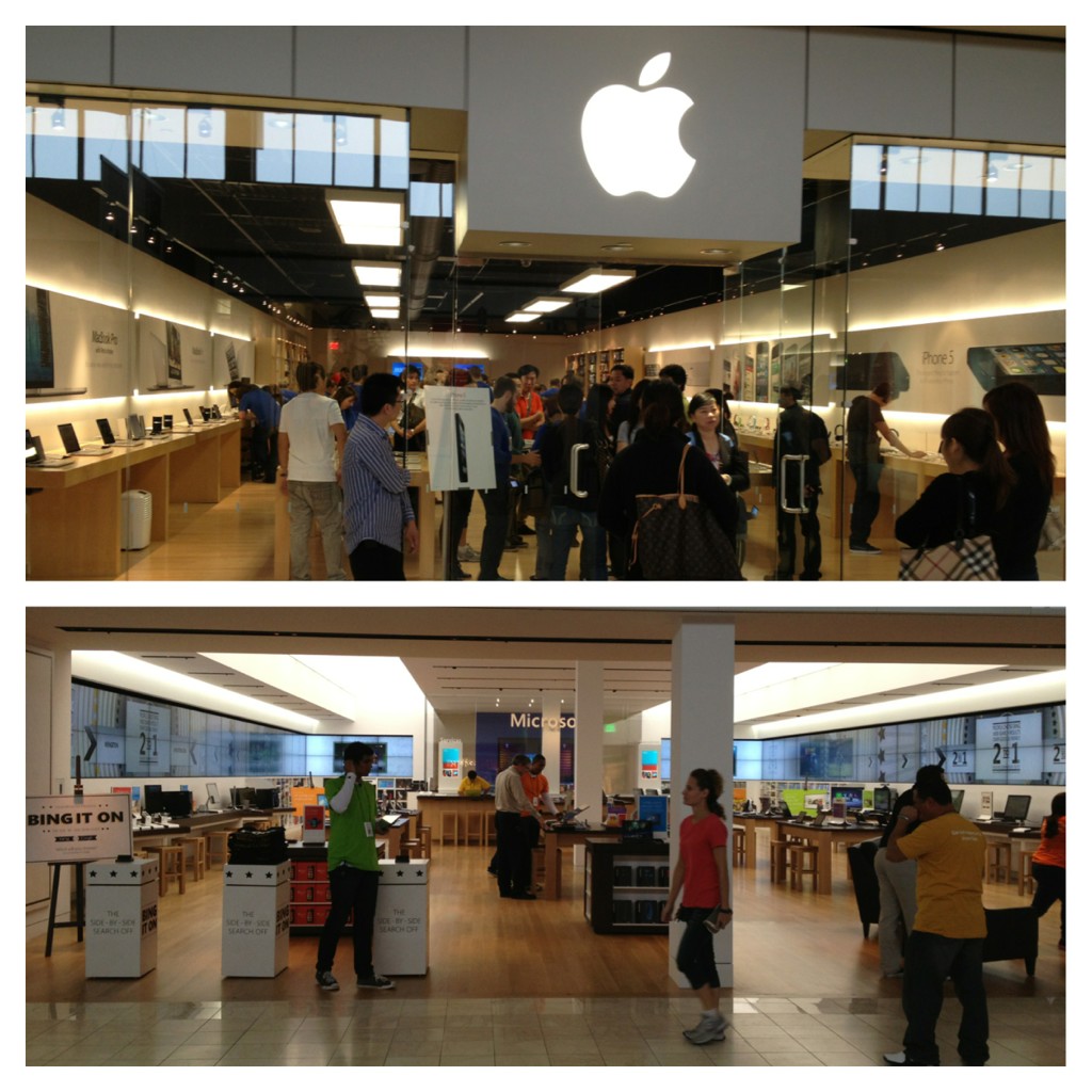 Apple Store vs Microsoft Store