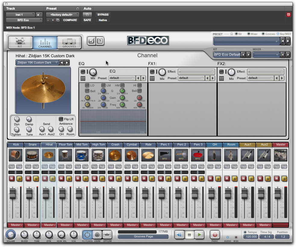 Review: BFD Eco drum software instrument