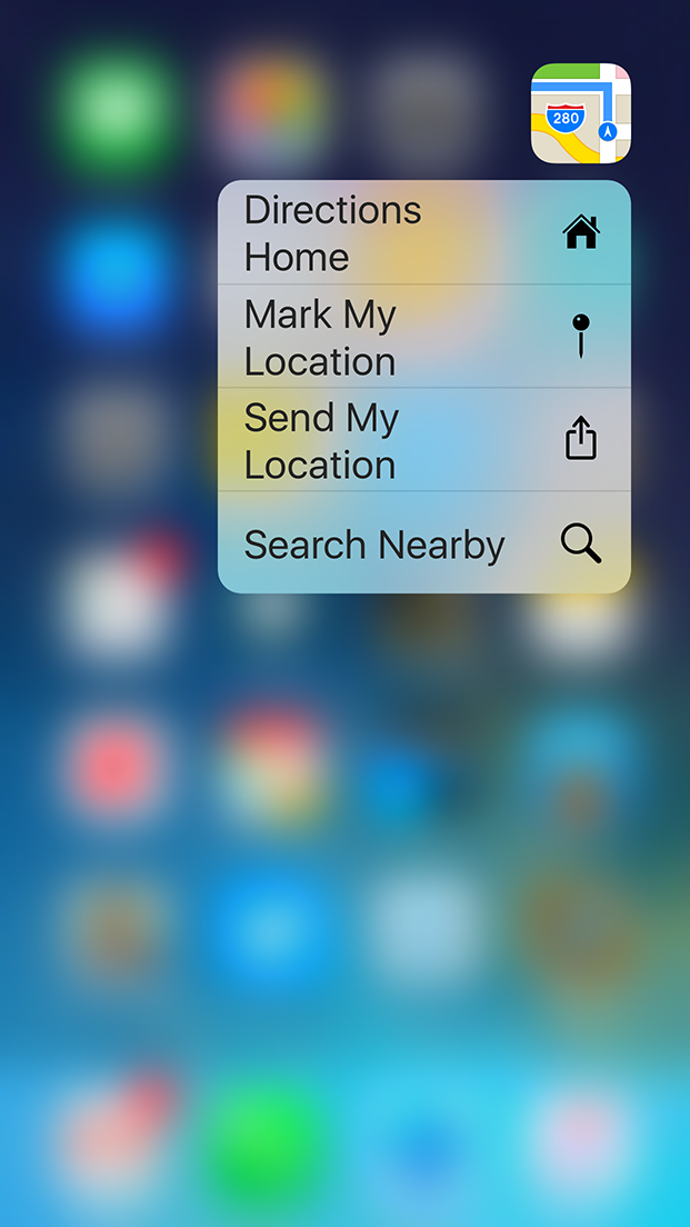 Apple Maps and fantastic 3D Touch shortcuts